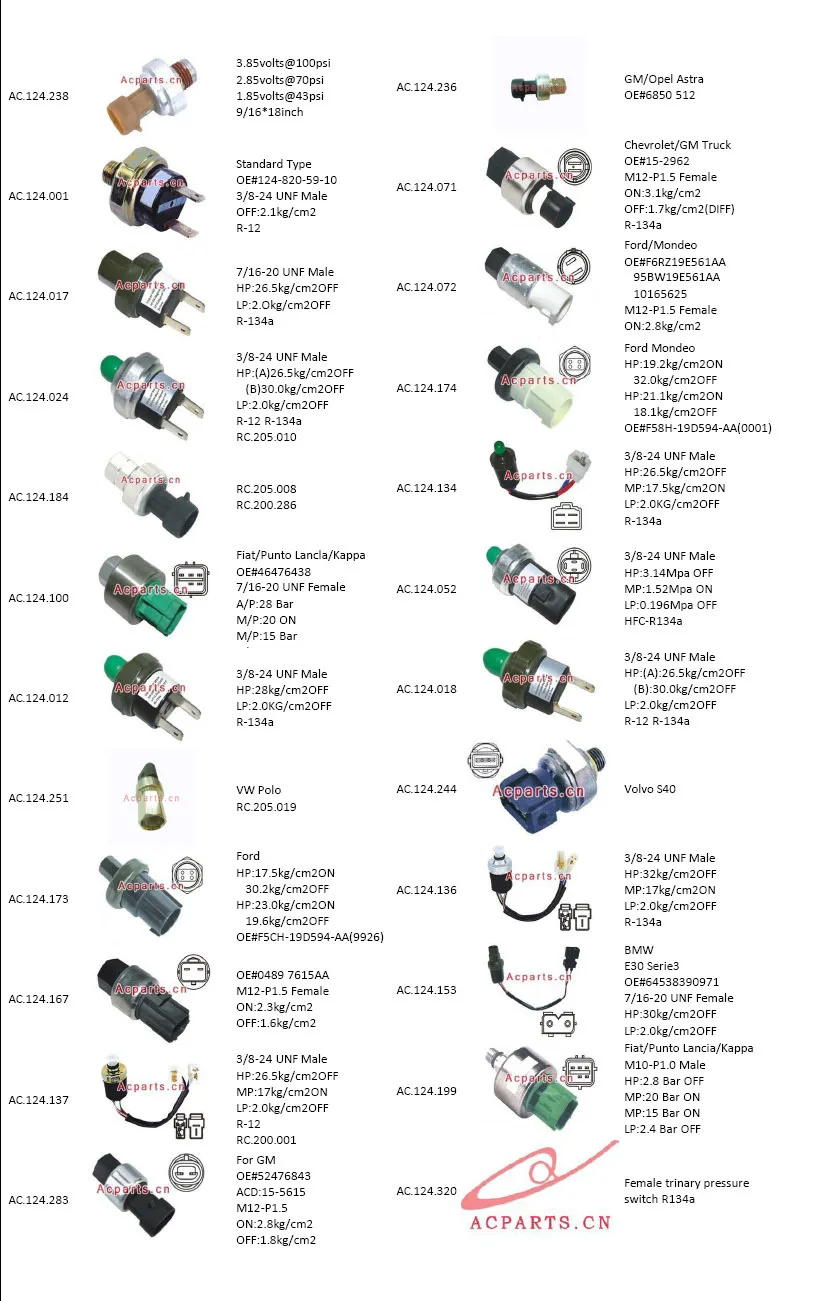 A/c Pressure Switch Sensor For Audia4 B8 A5 A6 C7 Allroad A7 A8 Q5 Oe ...