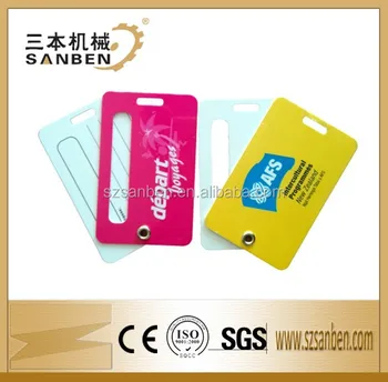 Travel Name Pvc Business Card Size Luggage Tag,Airlines Luggage Tag ...