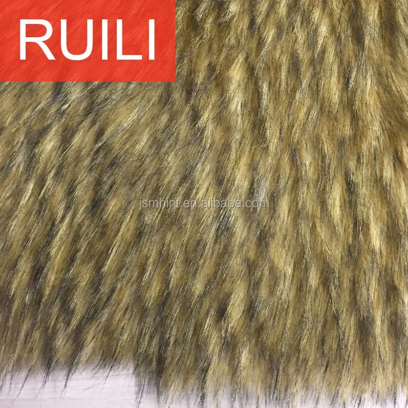 High Quality Similar To Real Fur Jacquard Tip Dyed Printed Faux ...