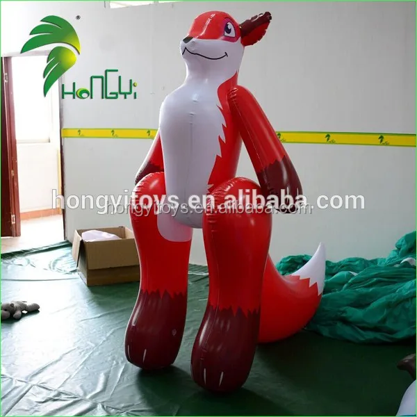 Hongyi Hot Sale Giant Inflatable Standing Fox Toys /inflatable Cartoon ...