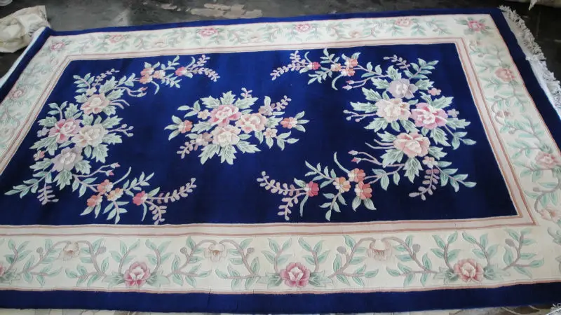 Luxury Hand Knotted Chinese Aubusson Wool Rugs For Home Villas Hotel ...