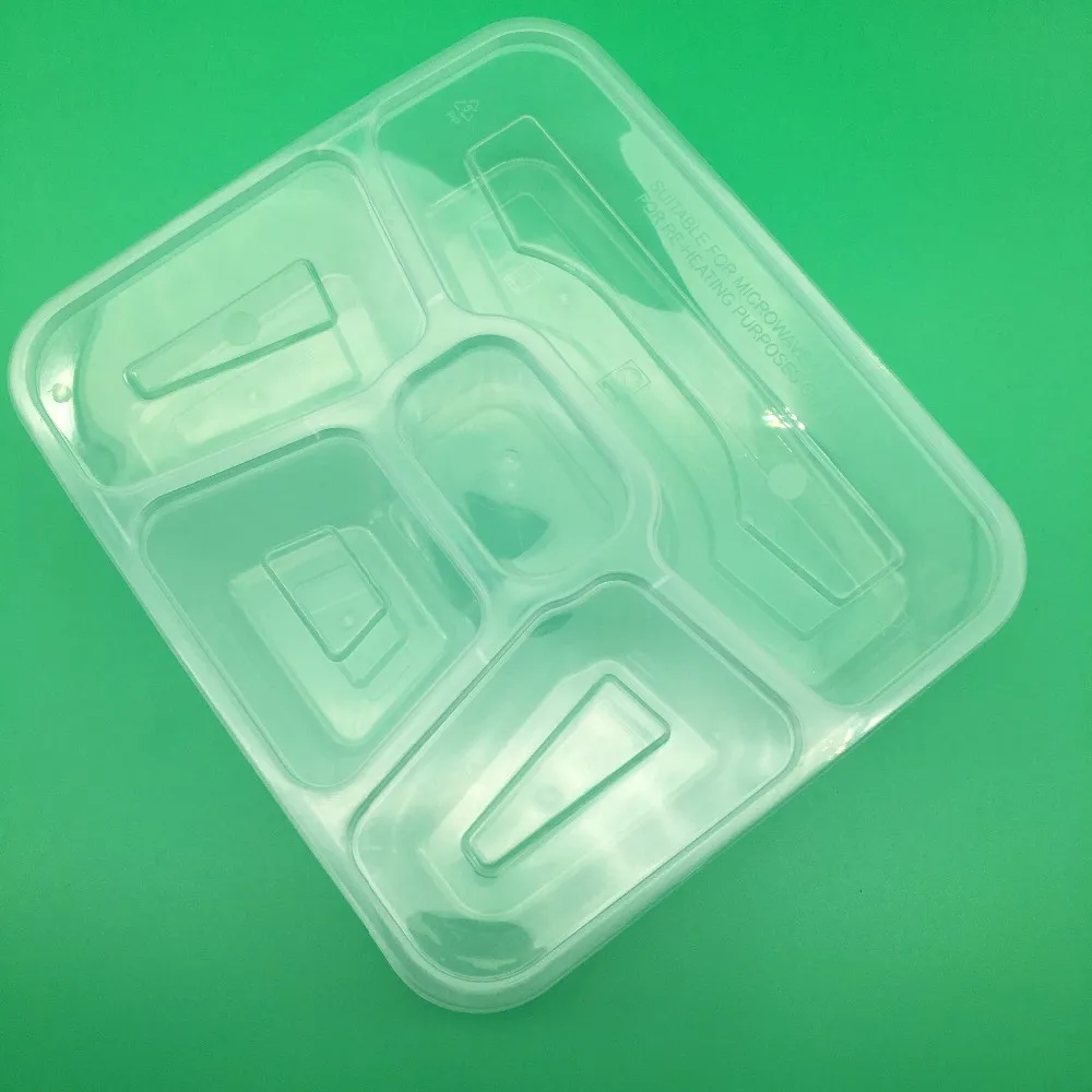 Products Supply Plastic Disposable Multi Compartment Takeaway Food ...
