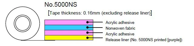 Nitto 5000ns Double Coated Adhesive Tape - Buy Nitto 5000ns,Nitto ...