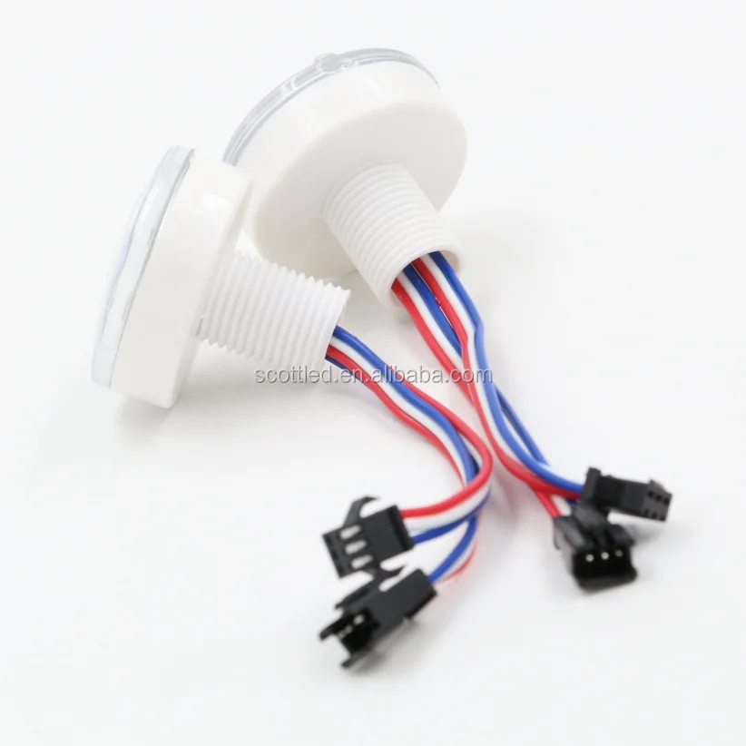 Flat Cover 45mm 9LEDs SMD5050 RGB Pixel Led Lights for Amusement Rides ...