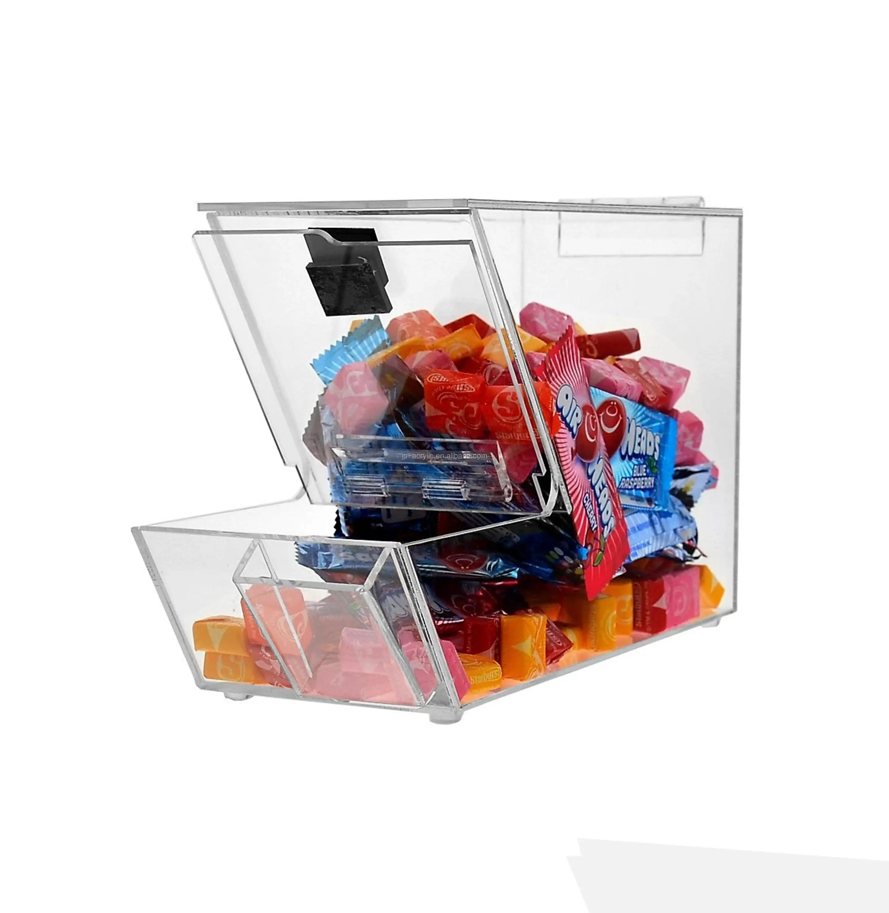 Gravity Feed Acrylic Bulk Food Dispenser With 2 Lids - Buy Bulk Food ...