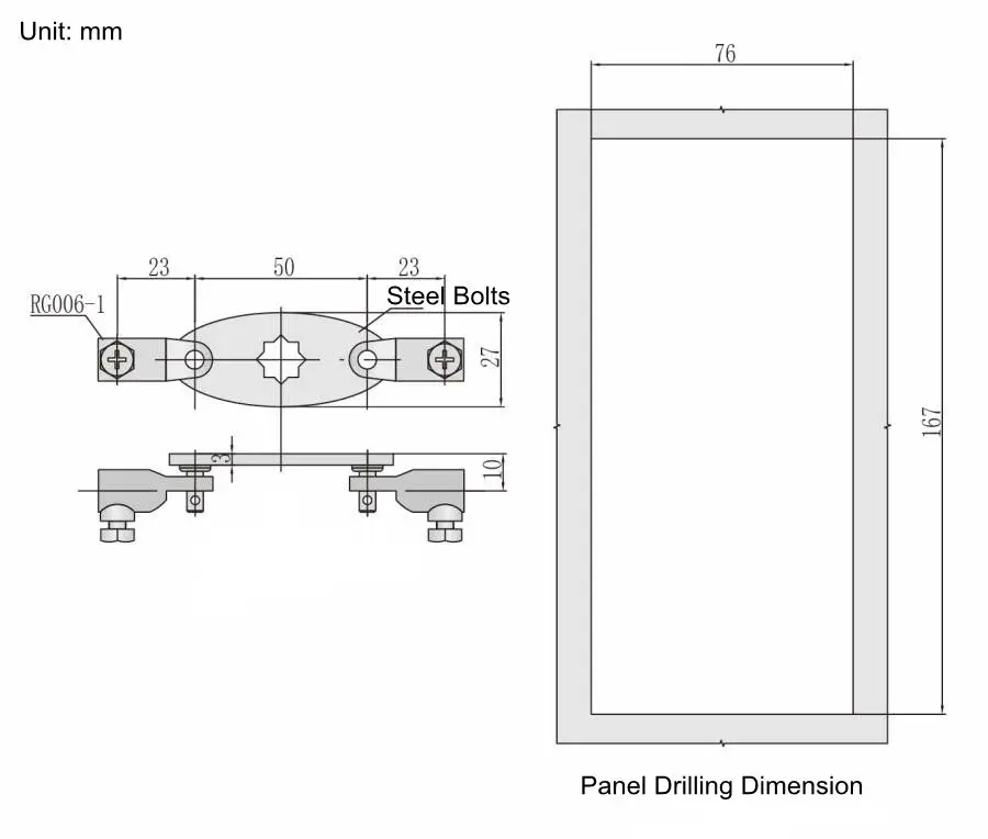 Ms850 Three Point Locking System Powder Plating Locks For Electrical ...