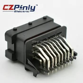 24 Pins Cng Lng Fci Waterproof Pcb Black Pbt Gf15 Electrical Automotive Connector ...