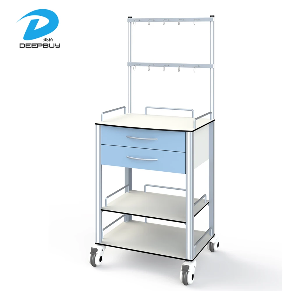Best Price Hospital Medical Injection Trolley With Drawer And Wheels ...