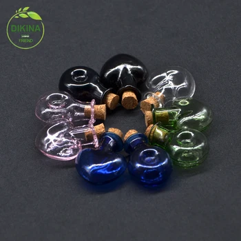 Miniature Jar Tiny Glass Vile Small Glass Vial Terrarium Charm Pendant ...