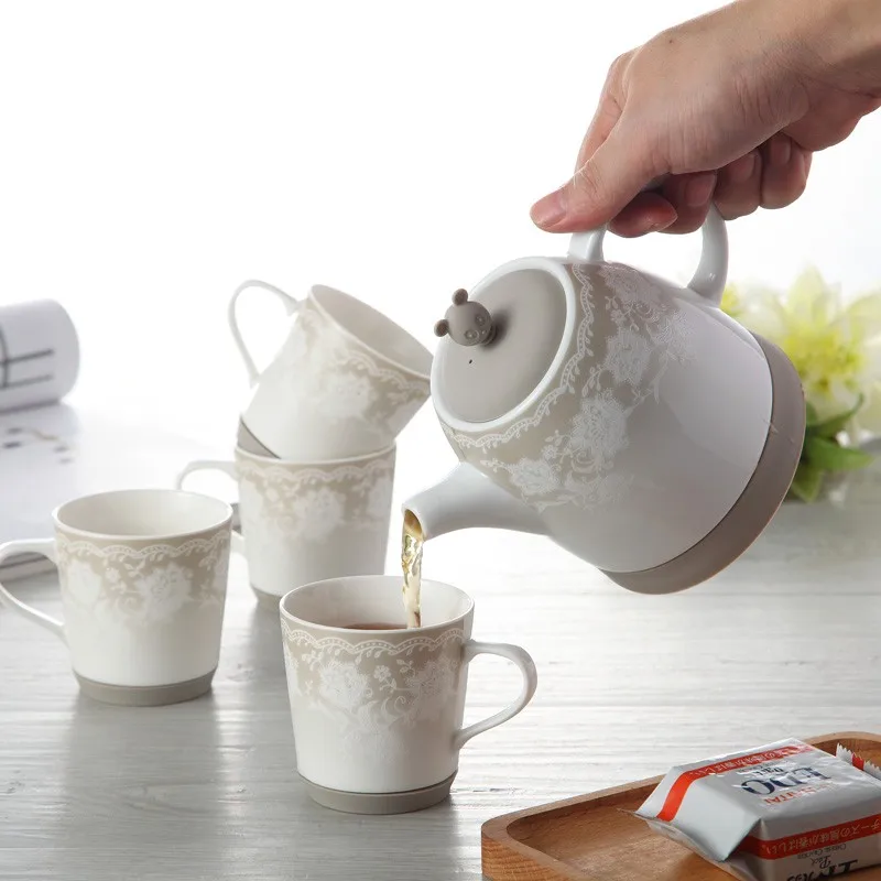 Elegant Design Ceramic 4pcs Cups Set Tea With Tea Pot - Buy Arabic ...