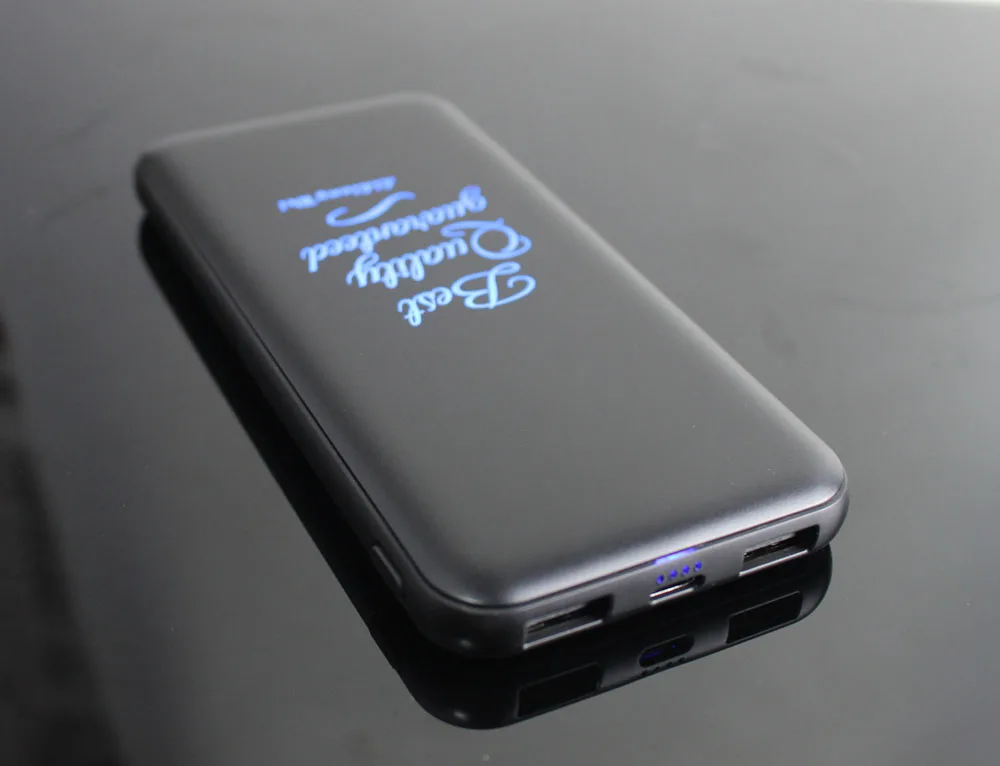 Customized Light up Logo Power Bank 5000mah for Promotions