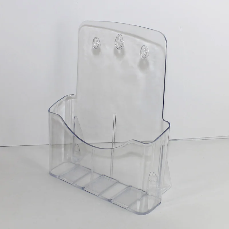 Wall Mounted A4 Clear Plastic Brochure Document Greeting Card Display ...