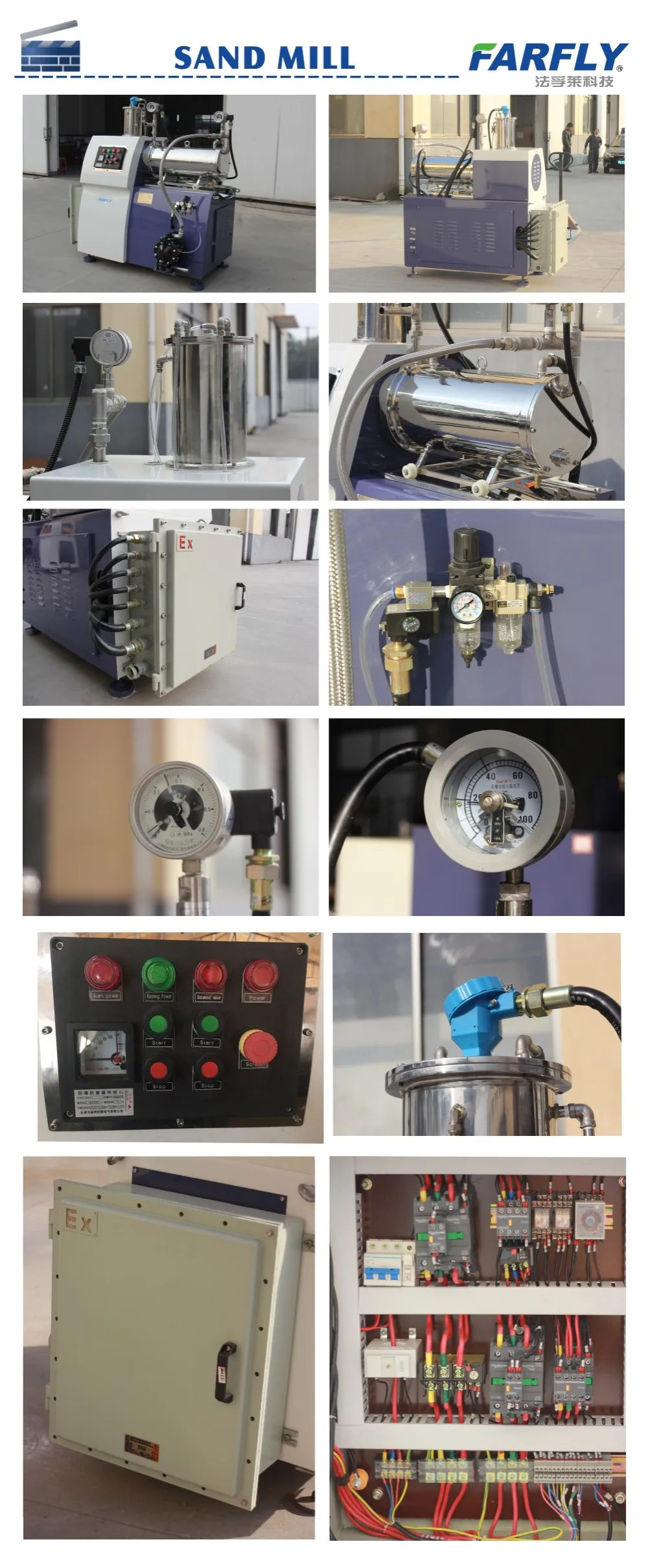 China Farfly Fwe Paint Sand Mill,Horizontal Sand Mill,Laboratory Sand ...