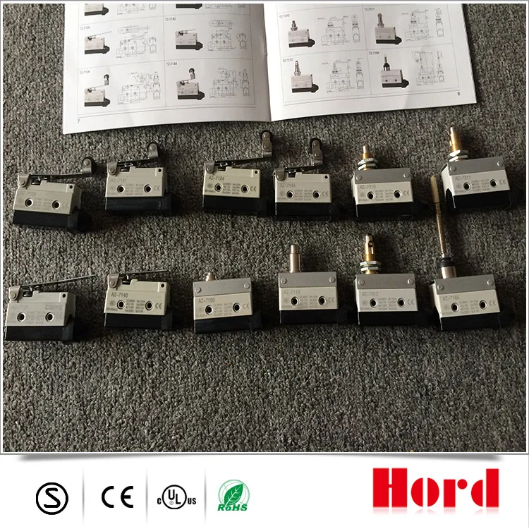 Az-7312 Panel Mount Roller Plunger Hinge 250vac 10a Micro Horizontal ...