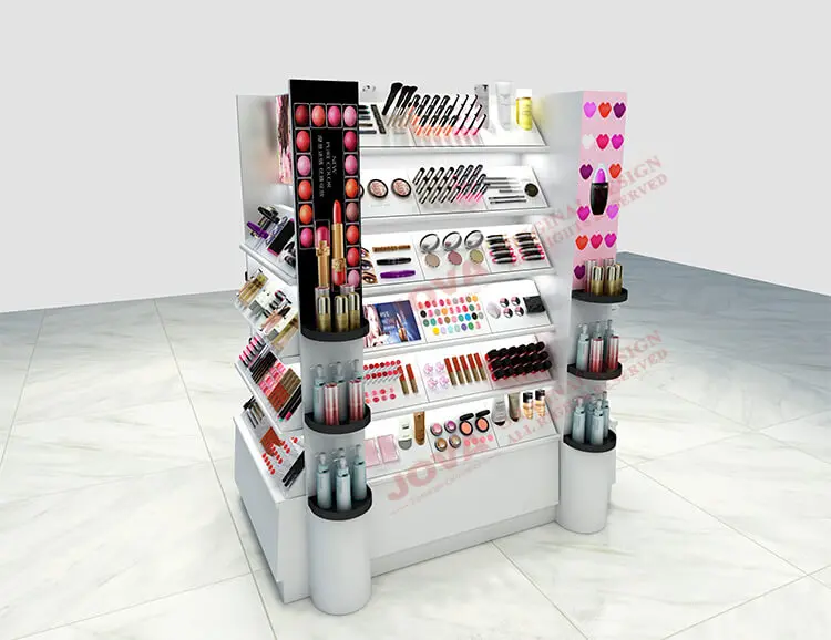 Wholesale Wooden Makeup Display Cosmetic Gondola For Beauty Counter ...