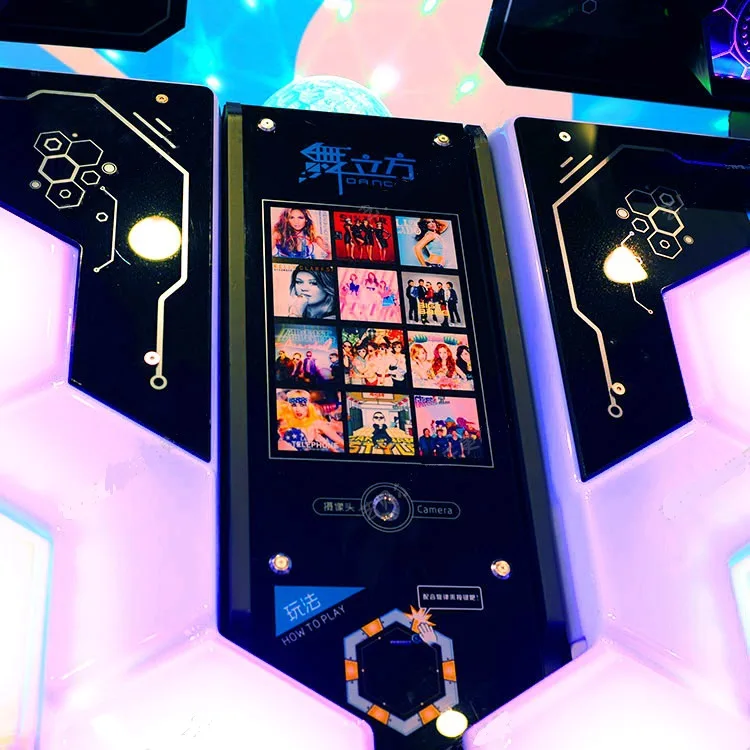 Coin Operated Dance Cube Video Dancing Game Machines