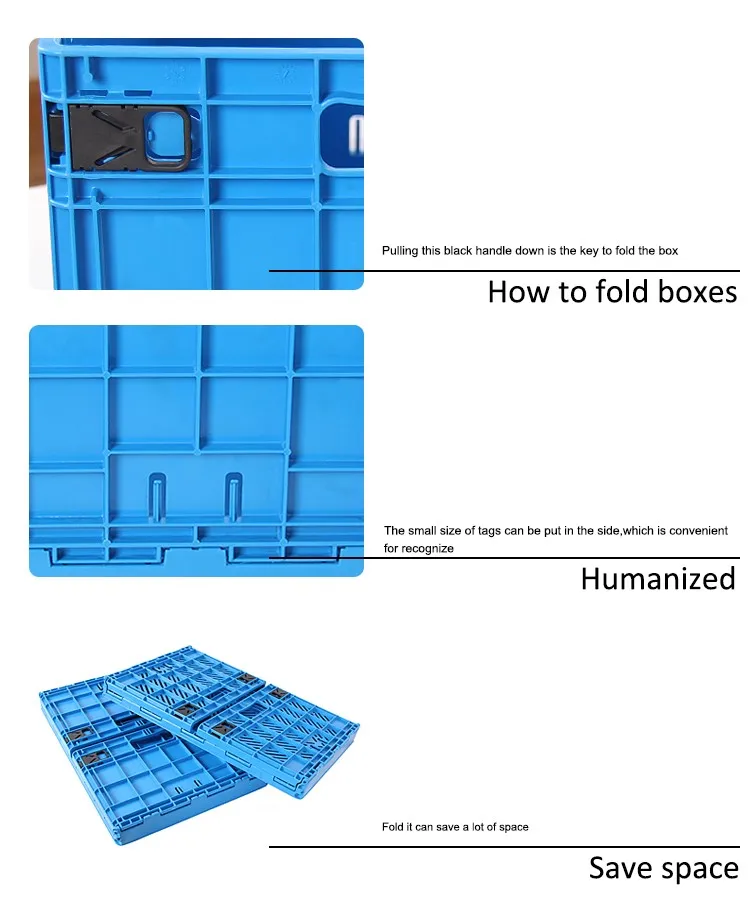 Crate Stackable Vented Plastic Solid Box Foldable - Buy Stackable ...