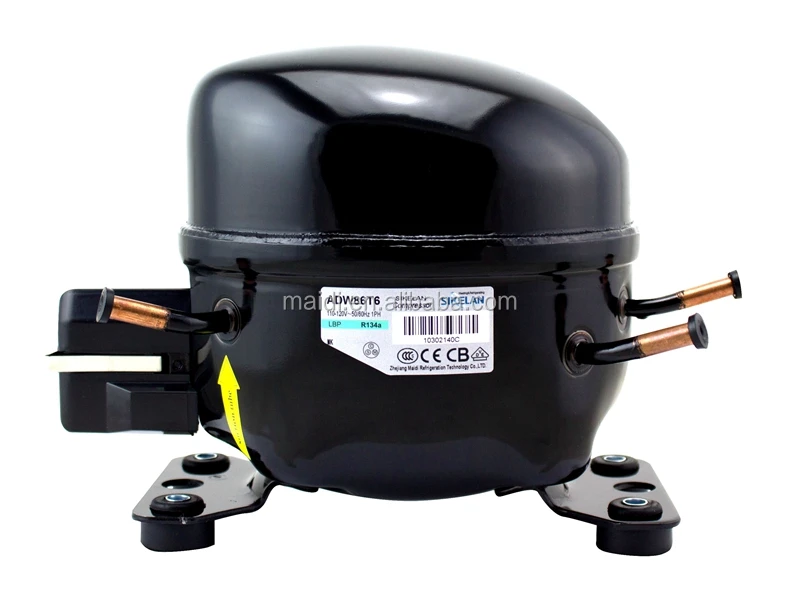 110v Ac Fridge Freezer Refrigerator R134a Zel Refrigerant Reciprocating ...