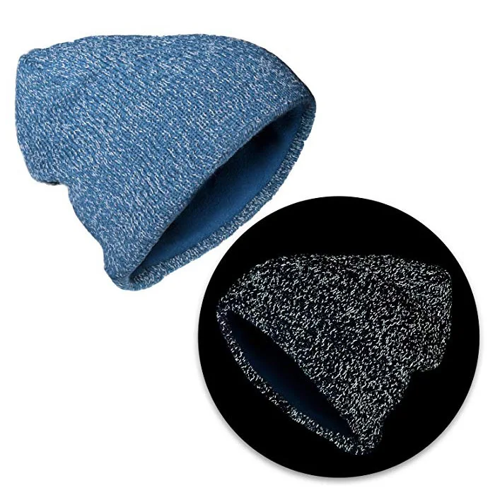 Factory Price Plain Custom Red And White Mixed Color Reflective Beanie ...