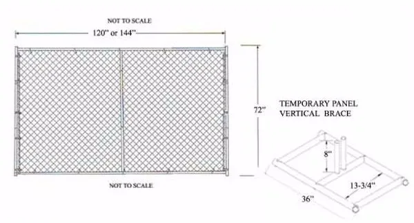 Chain Link Fence Panels - Durable, Portable, and Eco-friendly