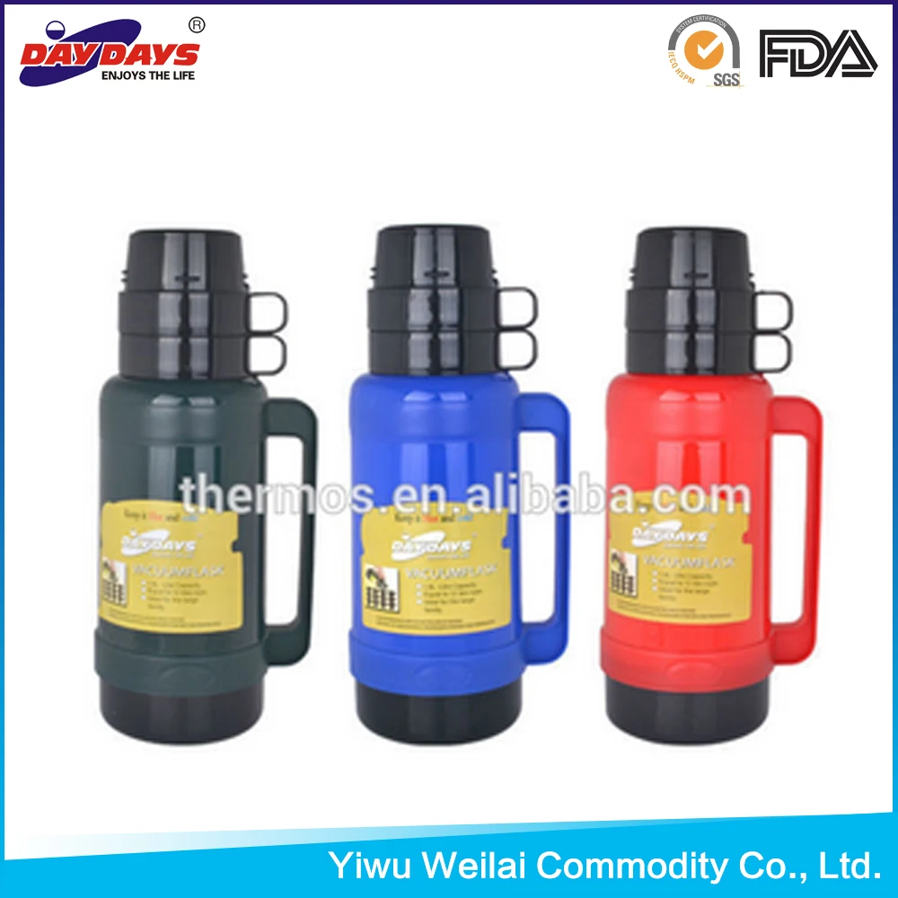 Cheap 1.8l Plastic Vacuum Flask Thermos Plastic Flask Termos With Glass ...