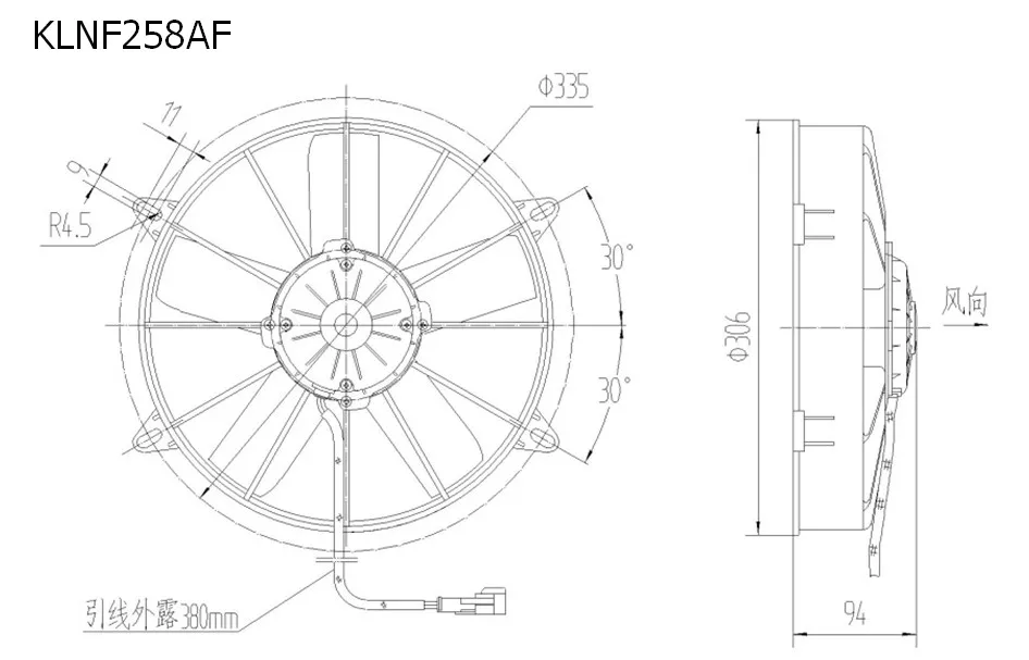 Spal 11 Inch Electric Condenser Fan 12v And 24v Dc Motor Condenser ...