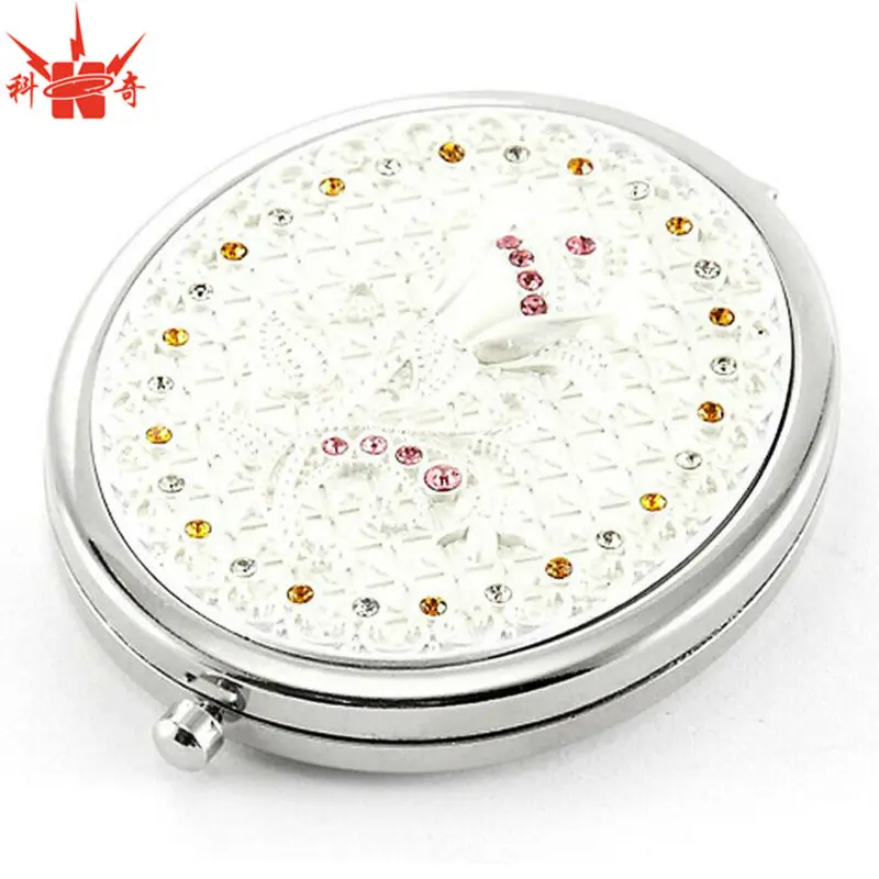 Sparkling Crystal Compact Mirror - Perfect Gift for Weddings