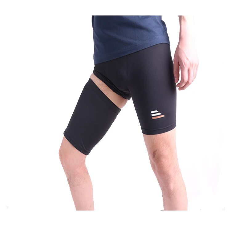 Neoprene Compression Sleeve Thigh Wrap Pulled Hamstring Strain Support ...
