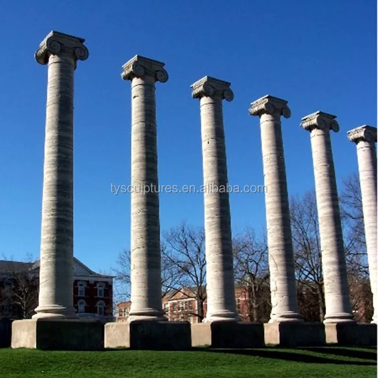 Morden Simple Design Roman Style Stone Marble Columns Pillars For House ...