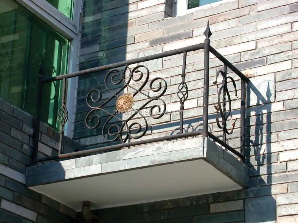 metal wrought iron balcony steel grill designs, View balcony steel ...
