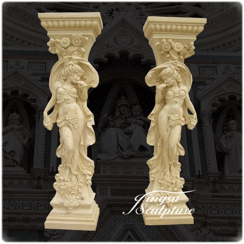 Hot Selling Hand Carved Greek Indoor Decorative Columns - Buy Indoor ...