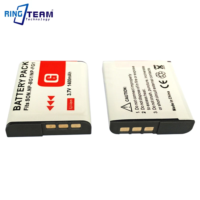 Np-bg1 Np-fg1 Battery Pack For Sony Digital Camera Cyber-shot Dsc-wx1s ...