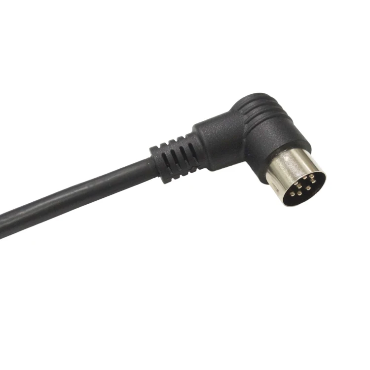 Custom Din 8p Angled Molded Plug Connector To Ph 2.0 Pitch Connector ...