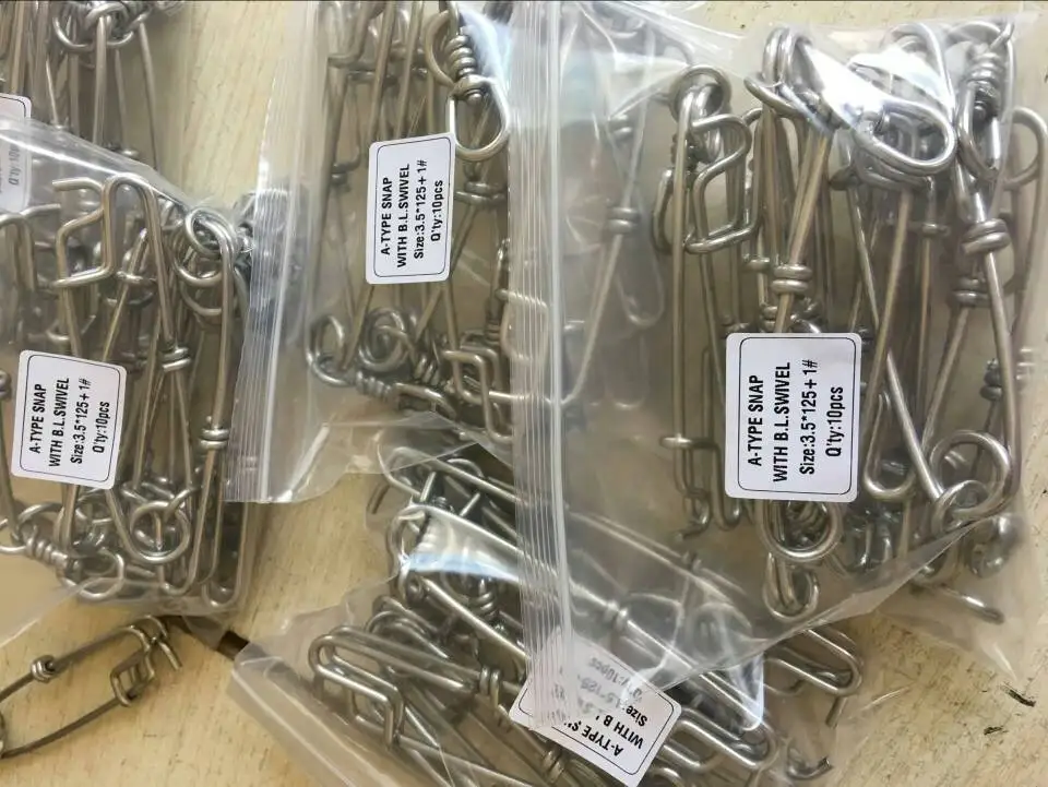 Lq-2222 Stainless Steel Tuna Fishing Snap Swivel,Longline Fishing Clips ...