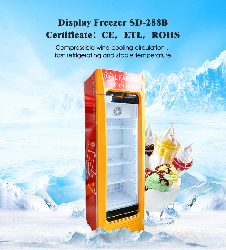 Sd-288b Commercial Nestle Stand Up Chest Freezer For Ice Cream - Buy ...