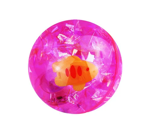 5.5cm Glitter Bounce Crystal Ball With Flashing Water Ball - Buy Led ...