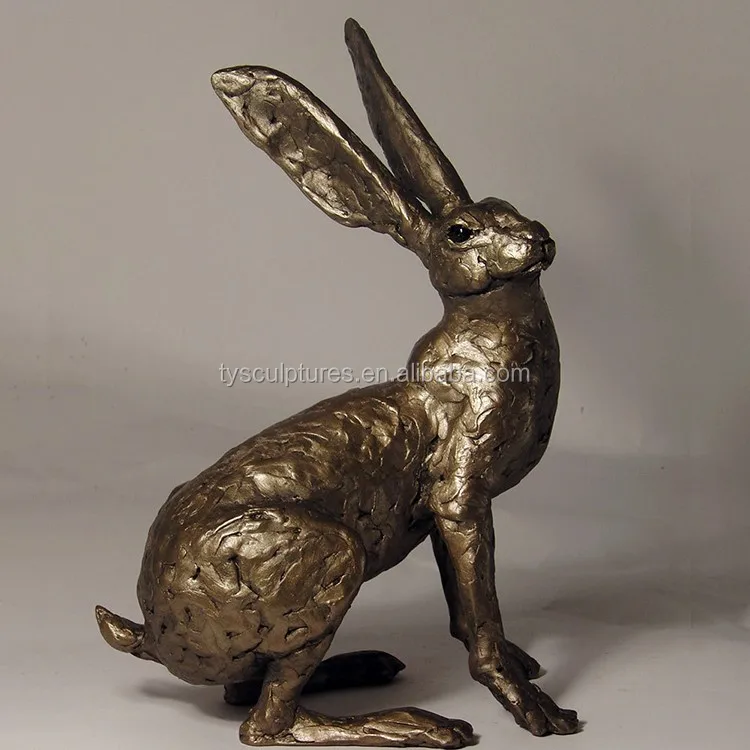 Big Size Garden Decoration Copper Brass Rabbit Sculpture For Home ...