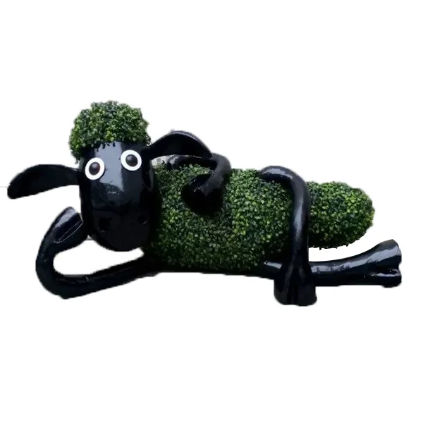 Hot Selling Cute Artificial Sheep Boxwood Topiary Grass Animal - Buy ...