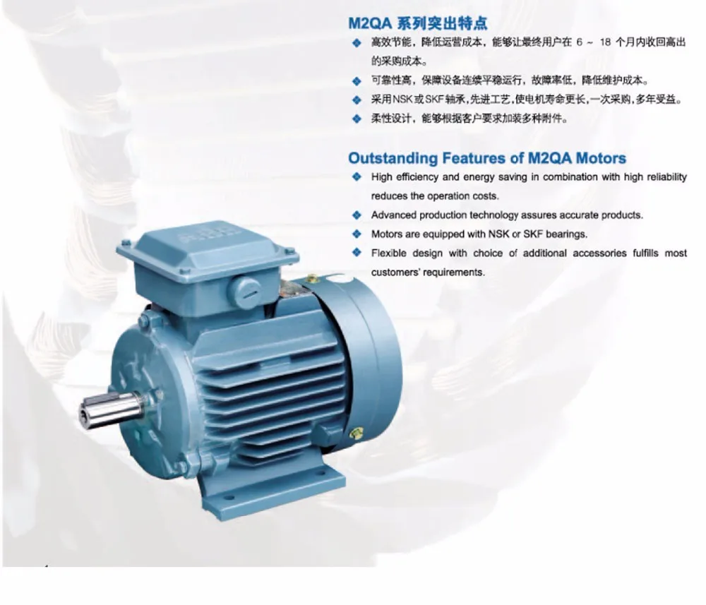 ABB M2QA Series Motors - High Efficiency Induction Motors