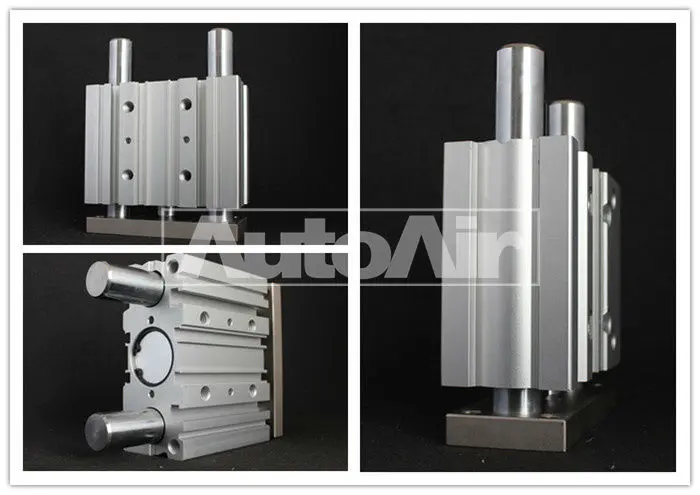 SMC Standard Pneumatic Cylinder MGPL Three Rod Cylinders
