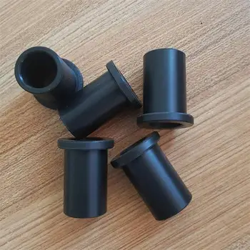 Custom Flanged Plain Nylon Plastic Pom Sleeve Bushing Bearing Flange ...