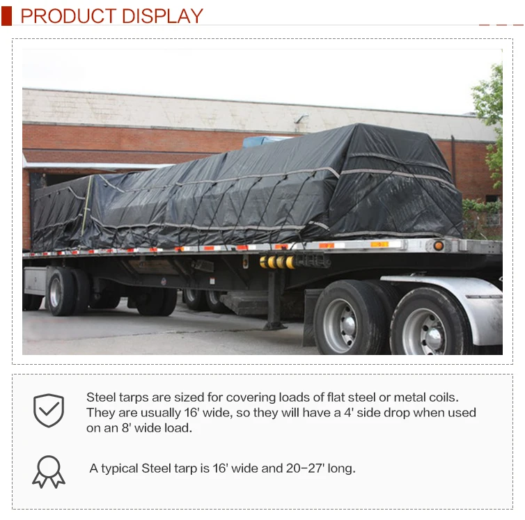 Custom Heavy Duty Truck Cover 18oz Steel Tarp - Buy Truck Tarp Systems ...