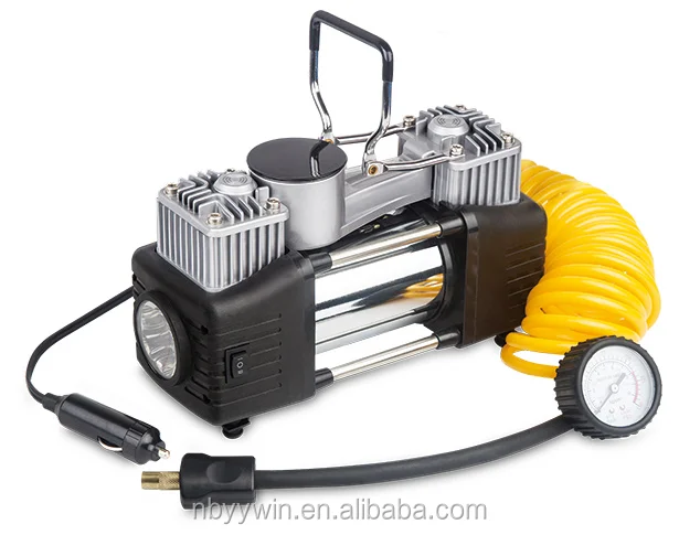 Double Cylinder Portable Car air Compressor 12v with Battery Clamp| Alibaba.com