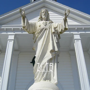 Hand Carved Marble Status Of Jesus Christ With Cross - Buy Status Of ...