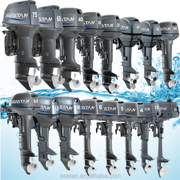 Yamaha Outboard Motor - 246cc, Tiller Control, Manual Start
