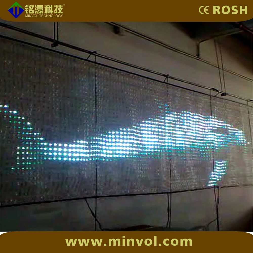 Hd High Quality Full Color Rental Led Mesh - Buy Led Media Mesh ...