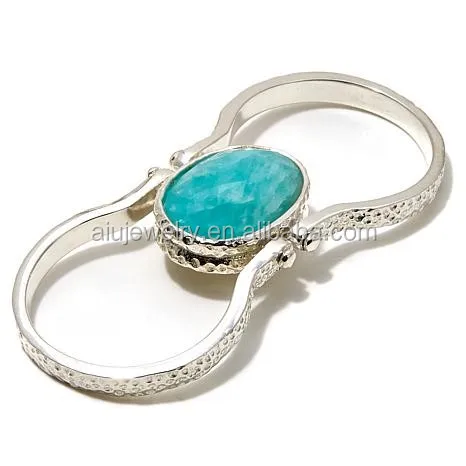 Customized 925 Sterling Silver Gemstone Reversible Flip Rings - Buy ...