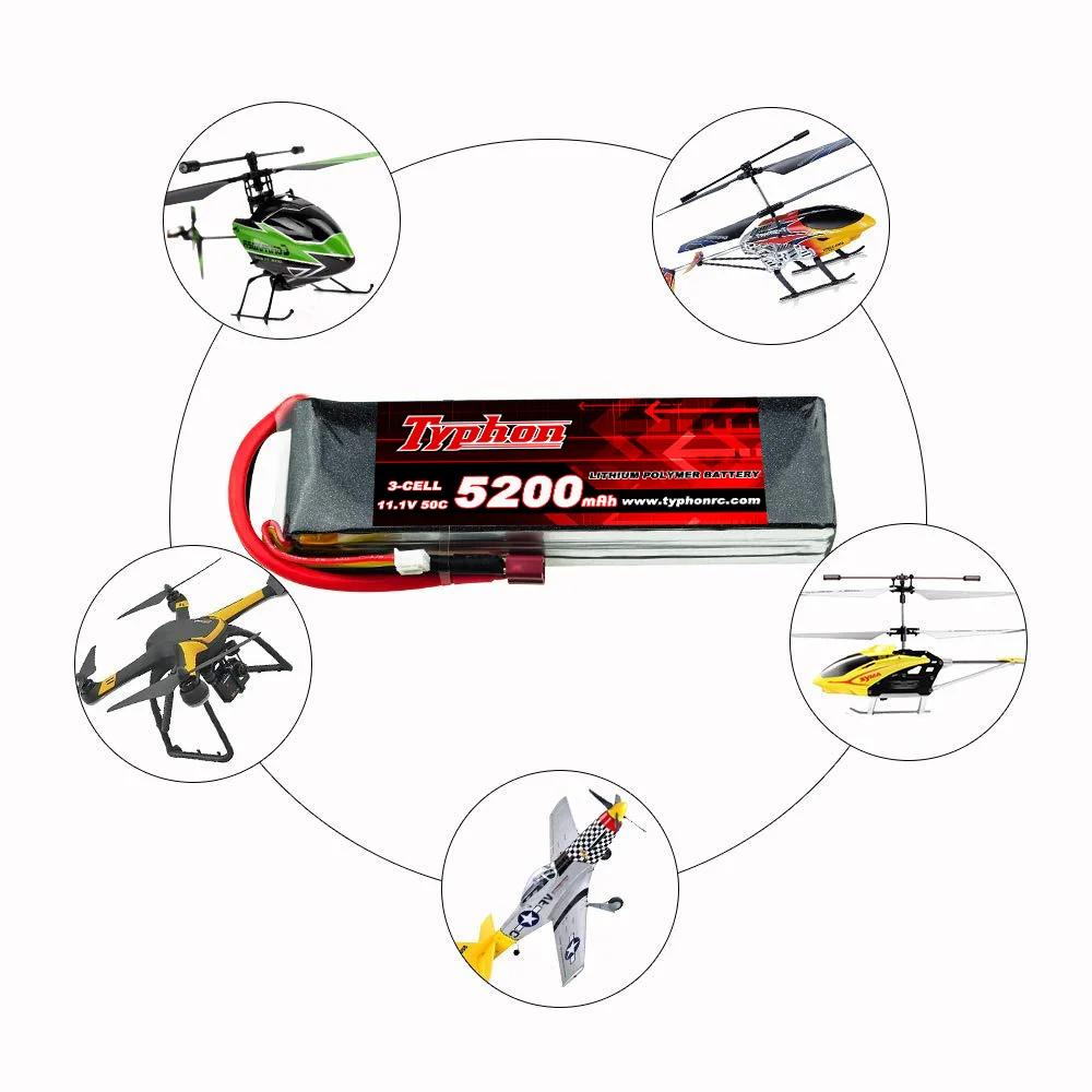 Lipo Batterie 5000mah 11.1v 3s 3-cell 25c Lipo Rechargeable Battery 50c ...