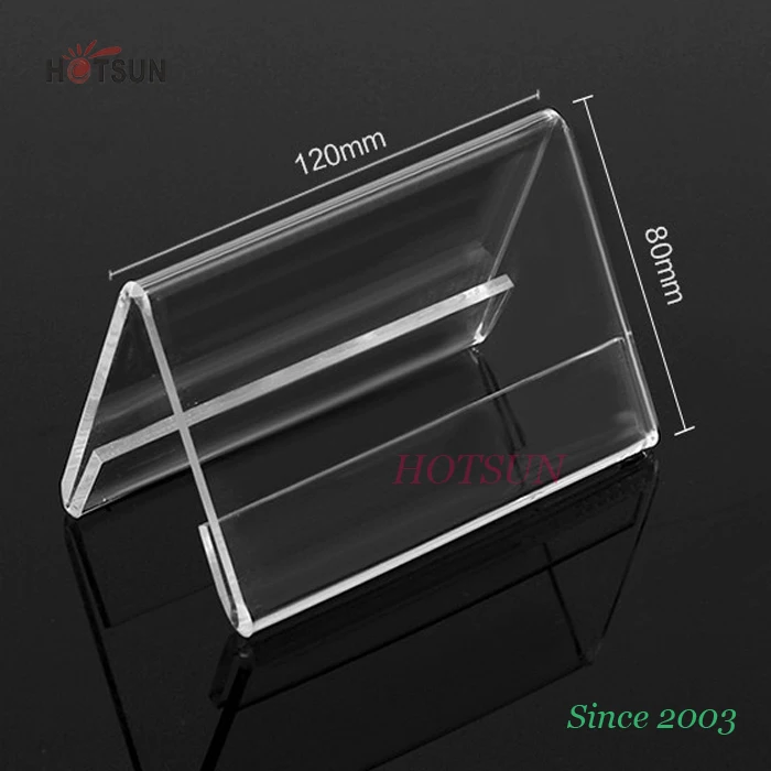A6 Size Black And Clear Acrylic Sign Holder Strong Plastic Table Tent ...