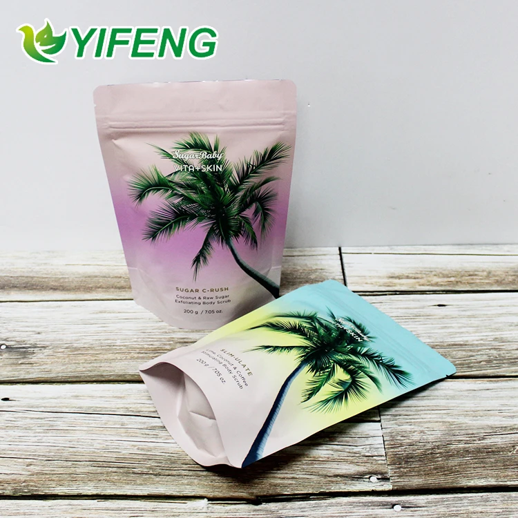 Resealable Self-Standing Plastic Bath Salt Packaging Bag, Plastic Bag ...